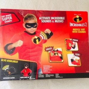 Disney | Costumes | Disney Pixar Incredibles 2 Muscle Suit With Sound ...